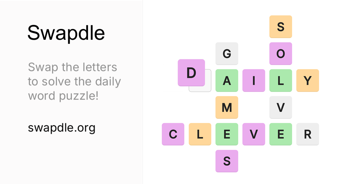 Swapdle - Daily Word Swap Puzzle Game